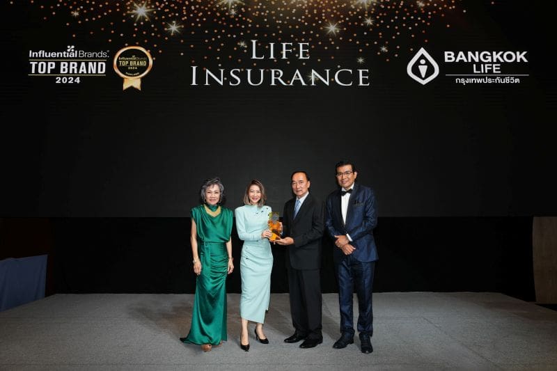 กรุงเทพประกันชีวิตคว้ารางวัล Top Influential Brand Award จากเวที 2024 ...
